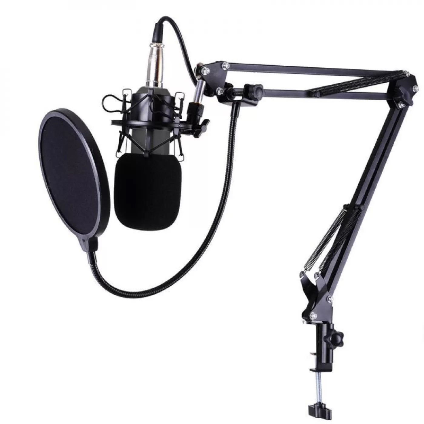 LANE BAM-800 Studio Condenser Microphone Kit (Full Black) | Station Vibration
