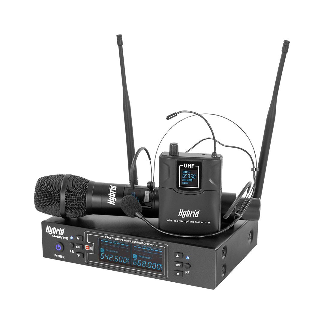 HYBRID UDVFE HANDHELD & HEADSET - CORDLESS MICROPHONE SYSTEM | Station ...