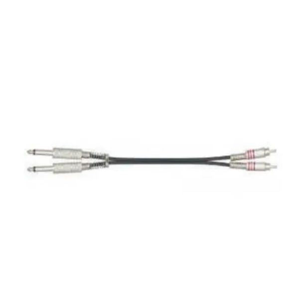 Leem MTC-9 Dual RCA – Dual Jack Mono Cable (2M) | Station Vibration