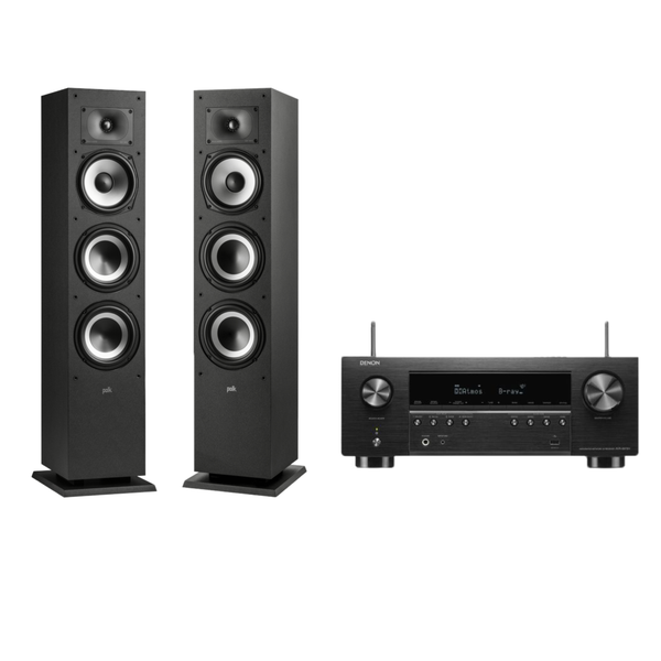 Polk MXT60 Floorstander & Denon AVRS670H AV Receiver Bundle | Station ...
