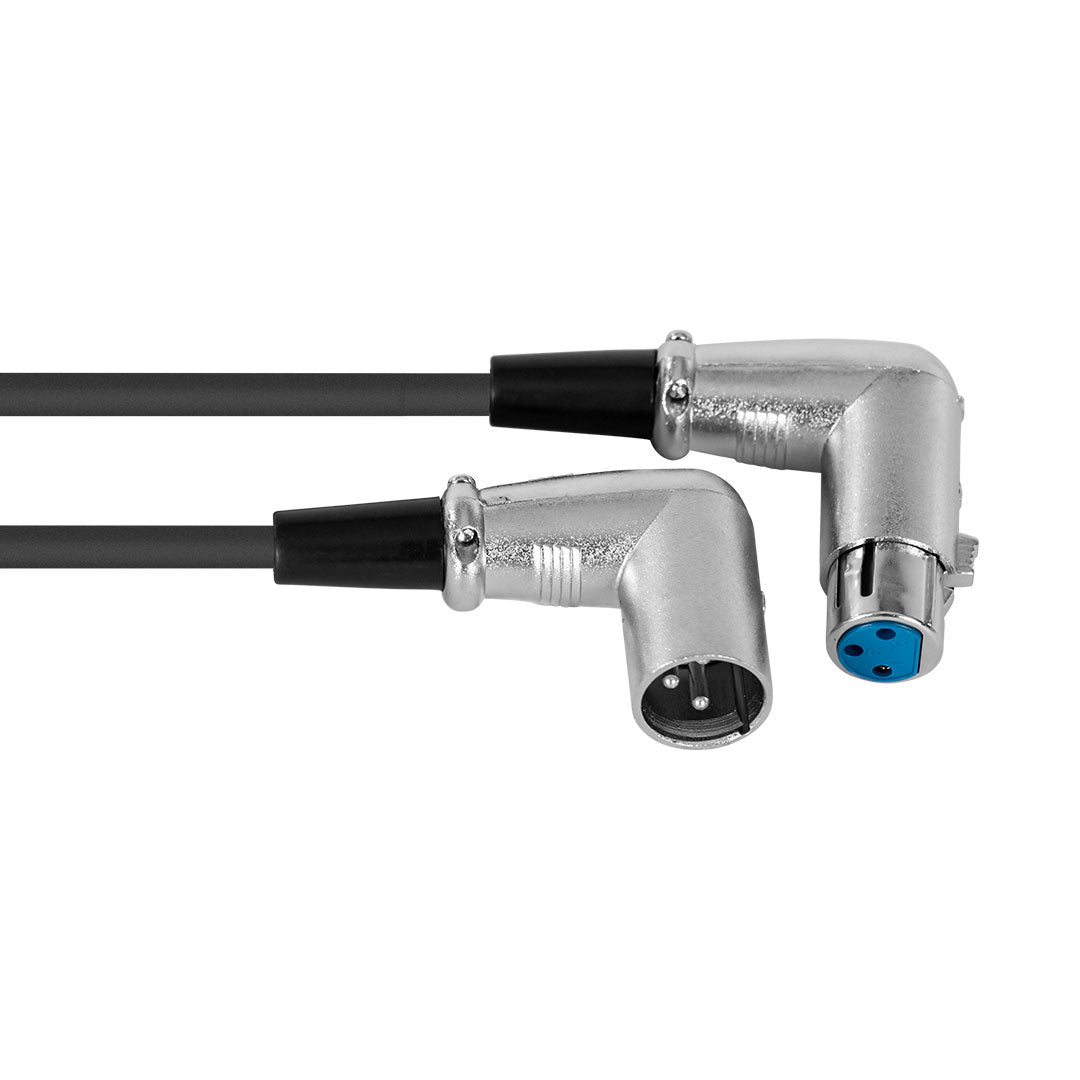 Hybrid Right Angle XLR Male-Right Angle Female 1M – Station Vibration
