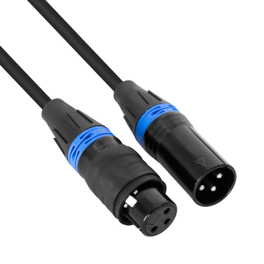 HYBRID DMX CABLE WITH WATERPROOF CONNECTORS - 1 METER | Station Vibration