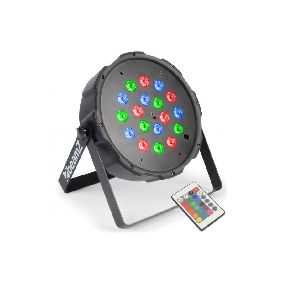 BEAMZ LED PAR 64 FLATPAR 186X 10MM RGBW DMX IRC | Station Vibration
