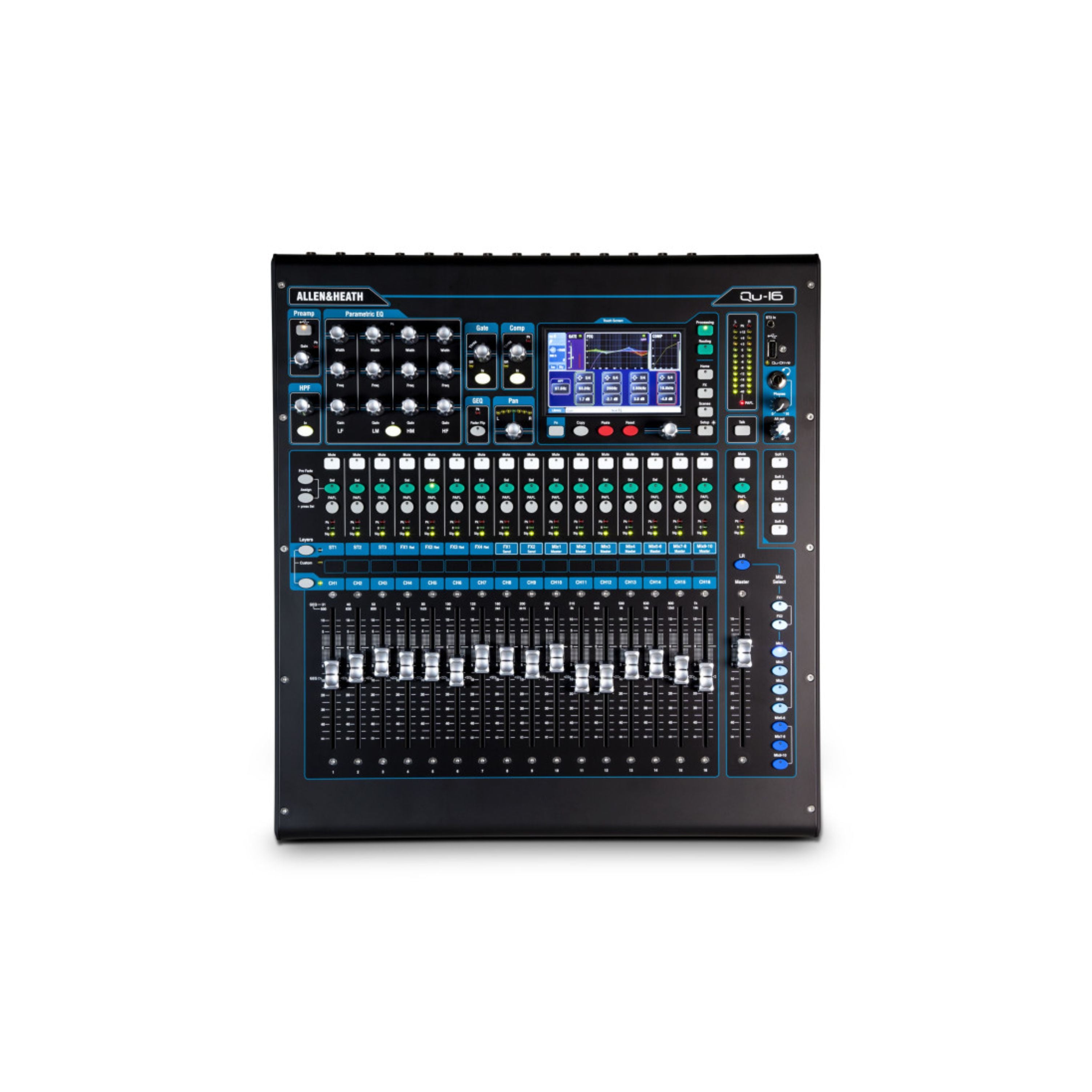 Allen & Heath QU-16C - Digital 16-Channel Mixing Console (Chrome ...